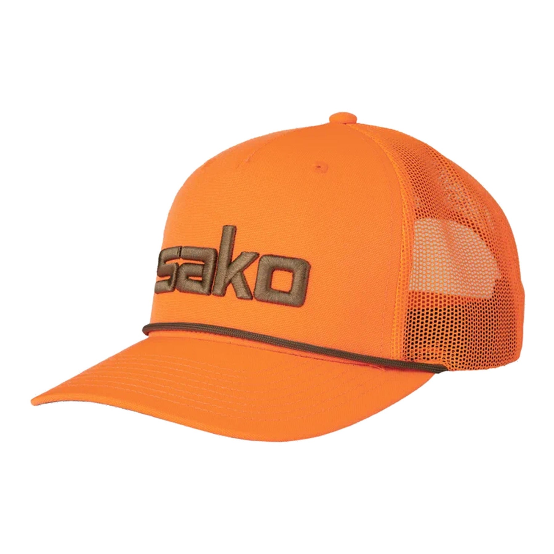 Sako 3D Trucker Hat Blaze Orange Adjustable Snapback in orange